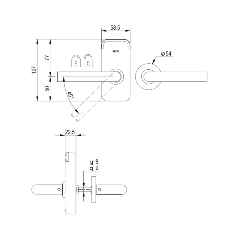 SALTO - XS4 Mini Türbeschlag - Konfigurator | Digital Key World